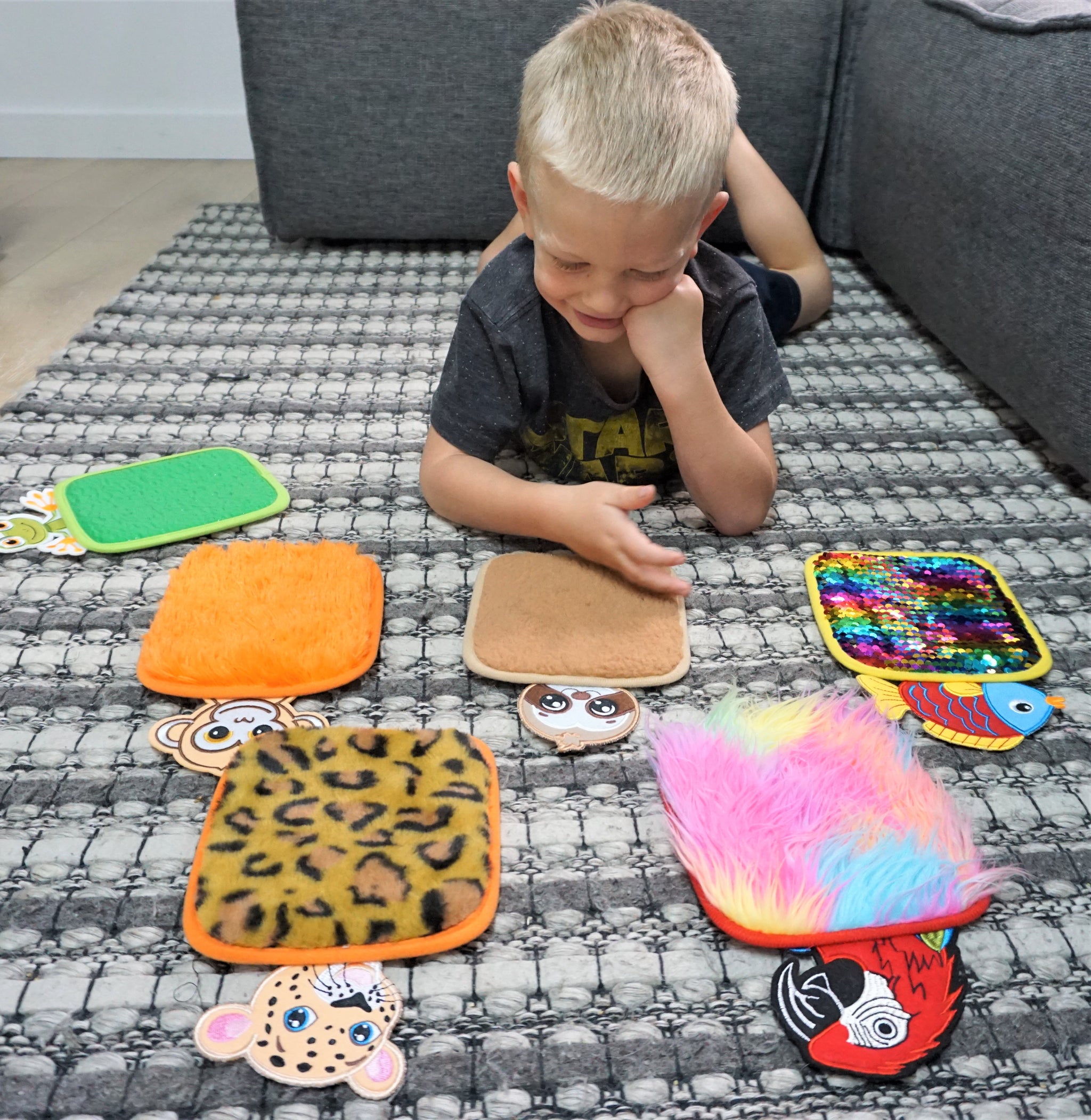 Animal Sensory Mats for Kids - Touch and Feel Tiles - Rainforest Anima ...